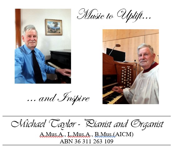 Michael Taylor Pianist and Organist – Music to uplift and inspire